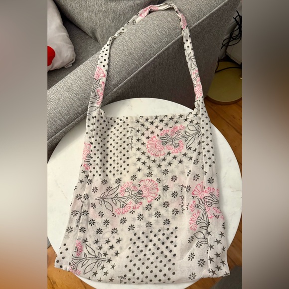 Free People | Bags | Free People Floral Patterned Sheer Reusable Tote ...